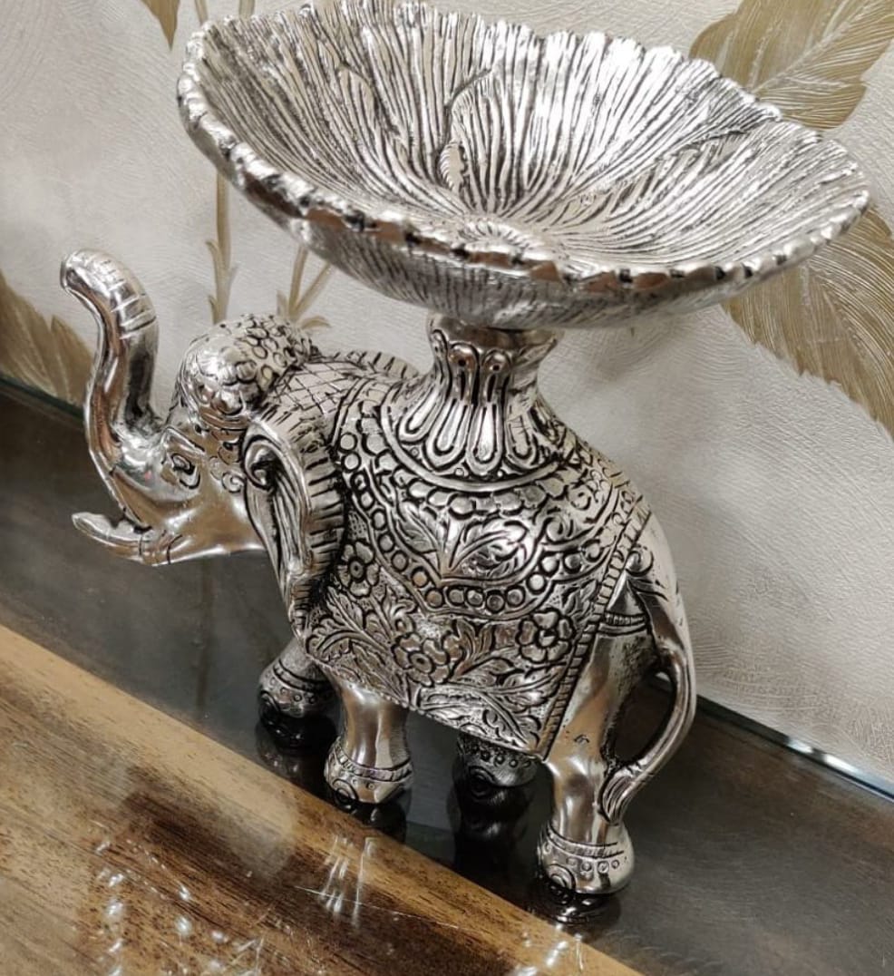 German Silver Hand Engraved Elephant platter – Home on Fleek